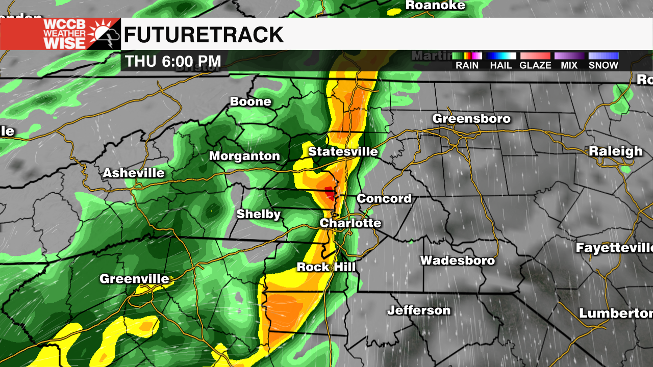 Isolated Storm Threat Followed by Mountain Snow - WCCB Charlotte