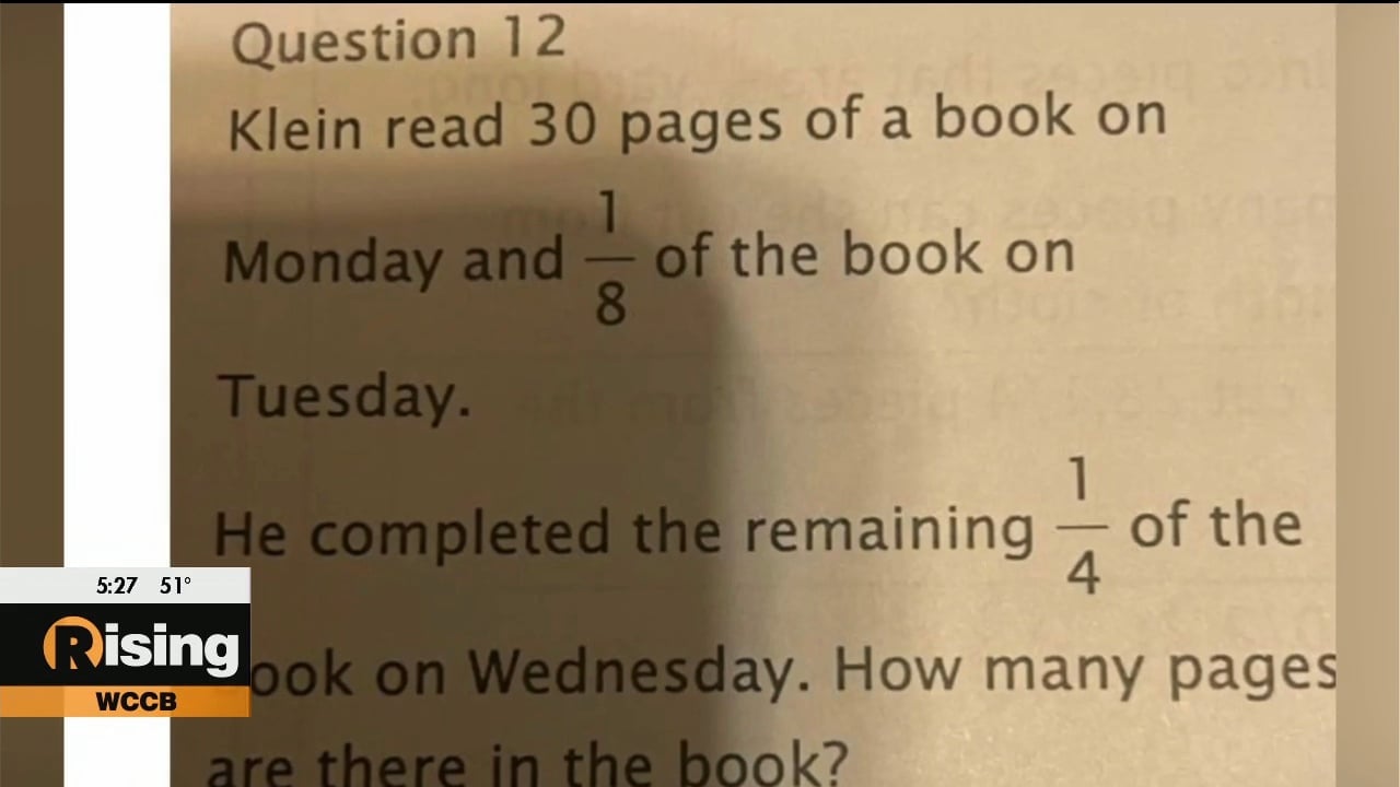 5th Grade Math Problem Leaves Parents Stumped - WCCB Charlotte