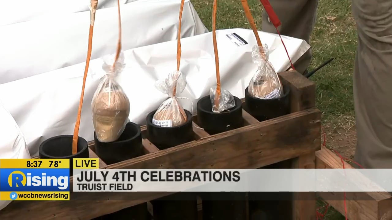 Pyro Shows Prepares For 4th Of July SkyShow 2023 At Truist Field - WCCB ...