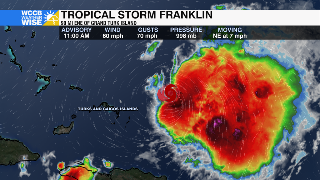 Franklin Now a Major Hurricane in the Atlantic - WCCB Charlotte