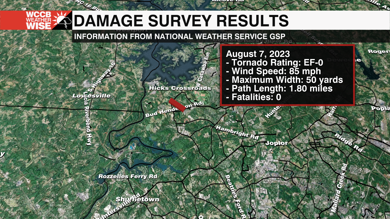 NWS Confirms Two Tornadoes From Monday's Storms - WCCB Charlotte