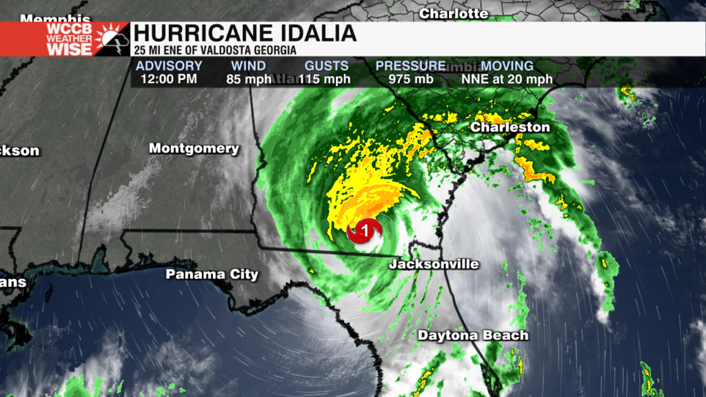 Post Tropical Cyclone Idalia Pulls Away From The Carolinas - WCCB Charlotte