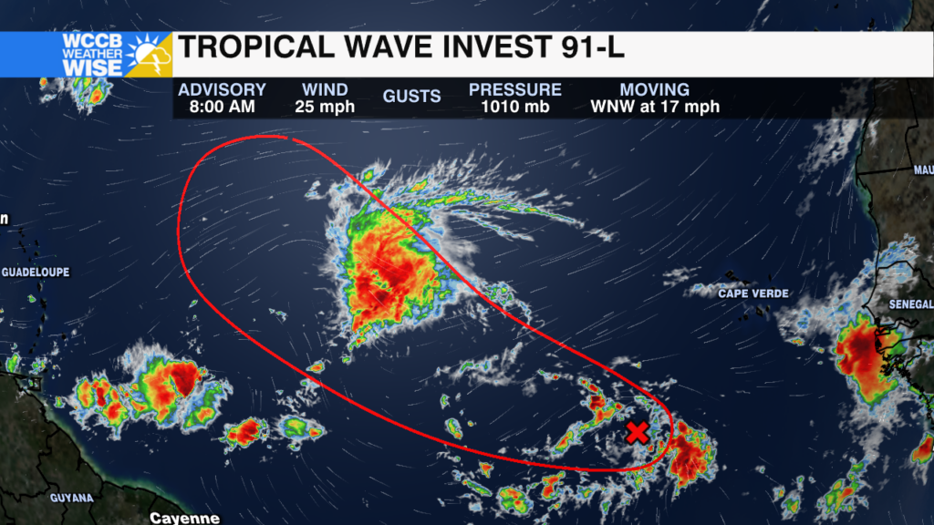 Tropical Storm Rina Has Formed in the Atlantic - WCCB Charlotte