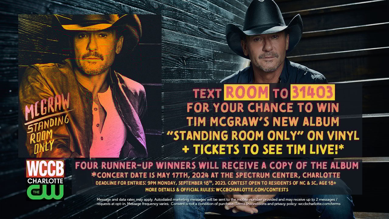 Text2Win Tim McGraw's New Album "Standing Room Only" Plus Concert ...