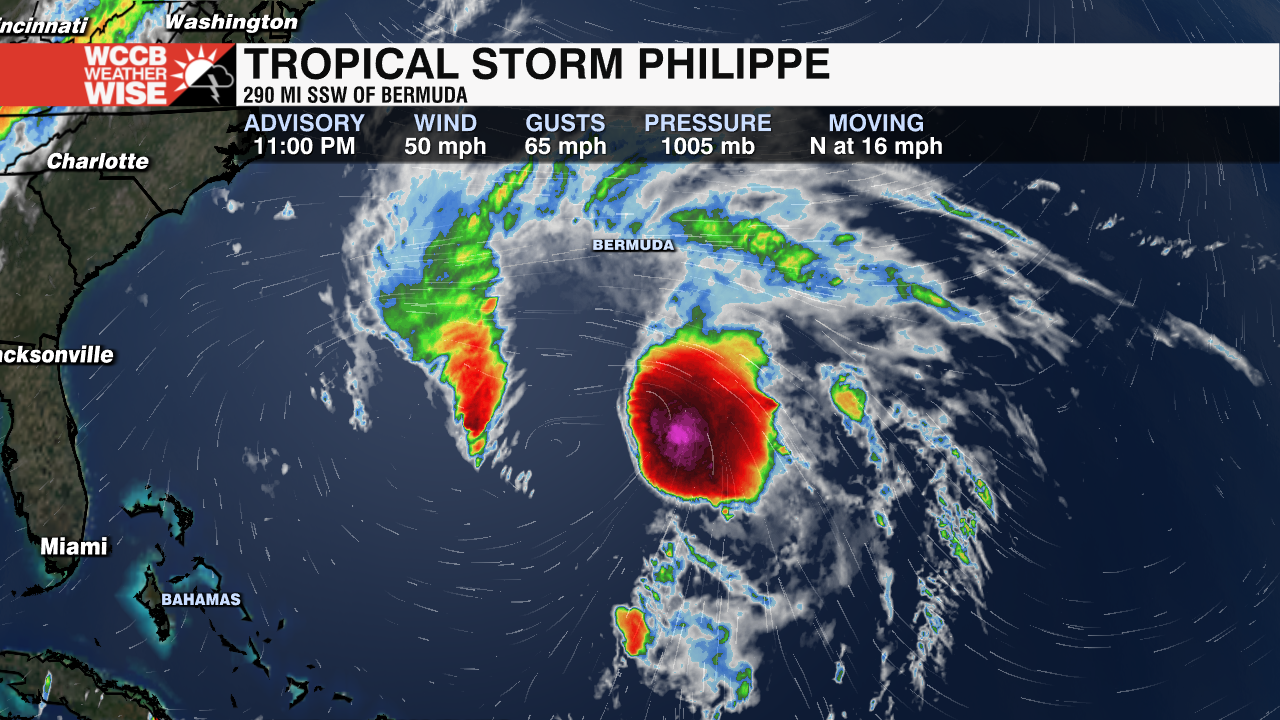Philippe Is Now A Post-Tropical Cyclone - WCCB Charlotte