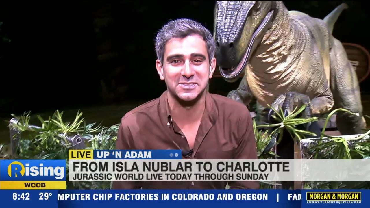 Up 'n Adam: Jurassic World Live - WCCB Charlotte