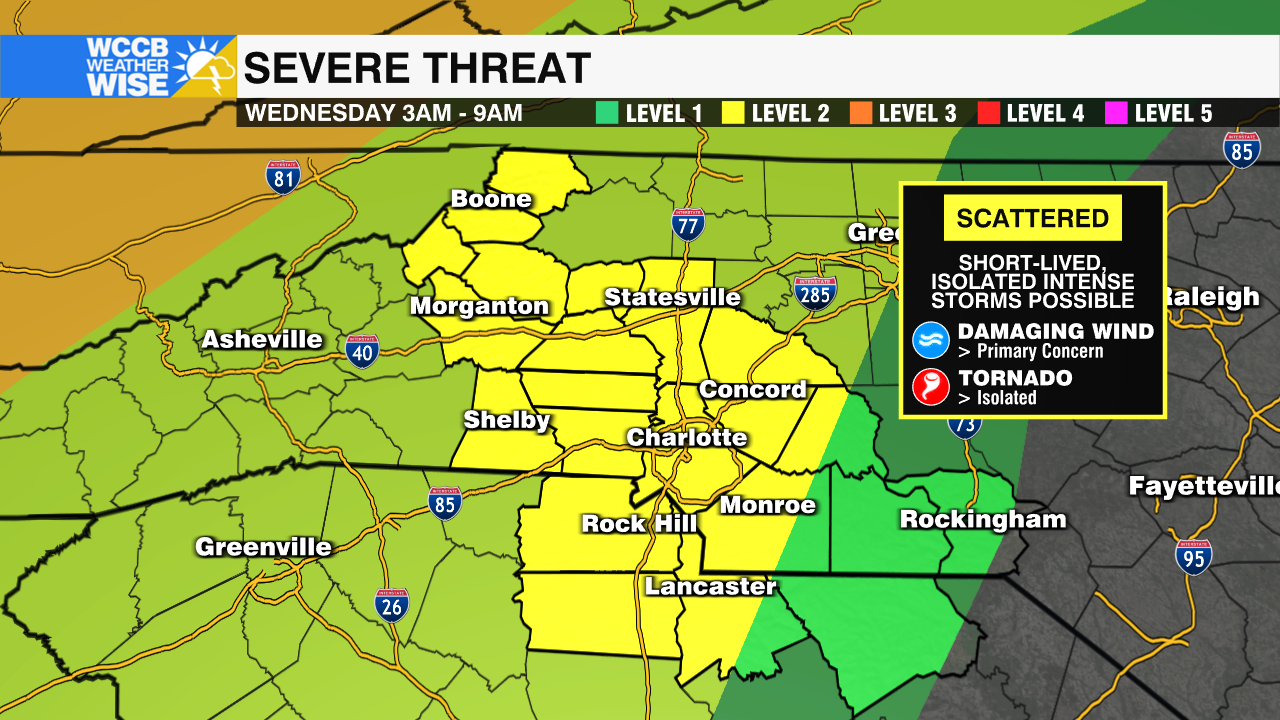 WeatherWise Alert: Strong to Severe Storms Possible Overnight - WCCB ...