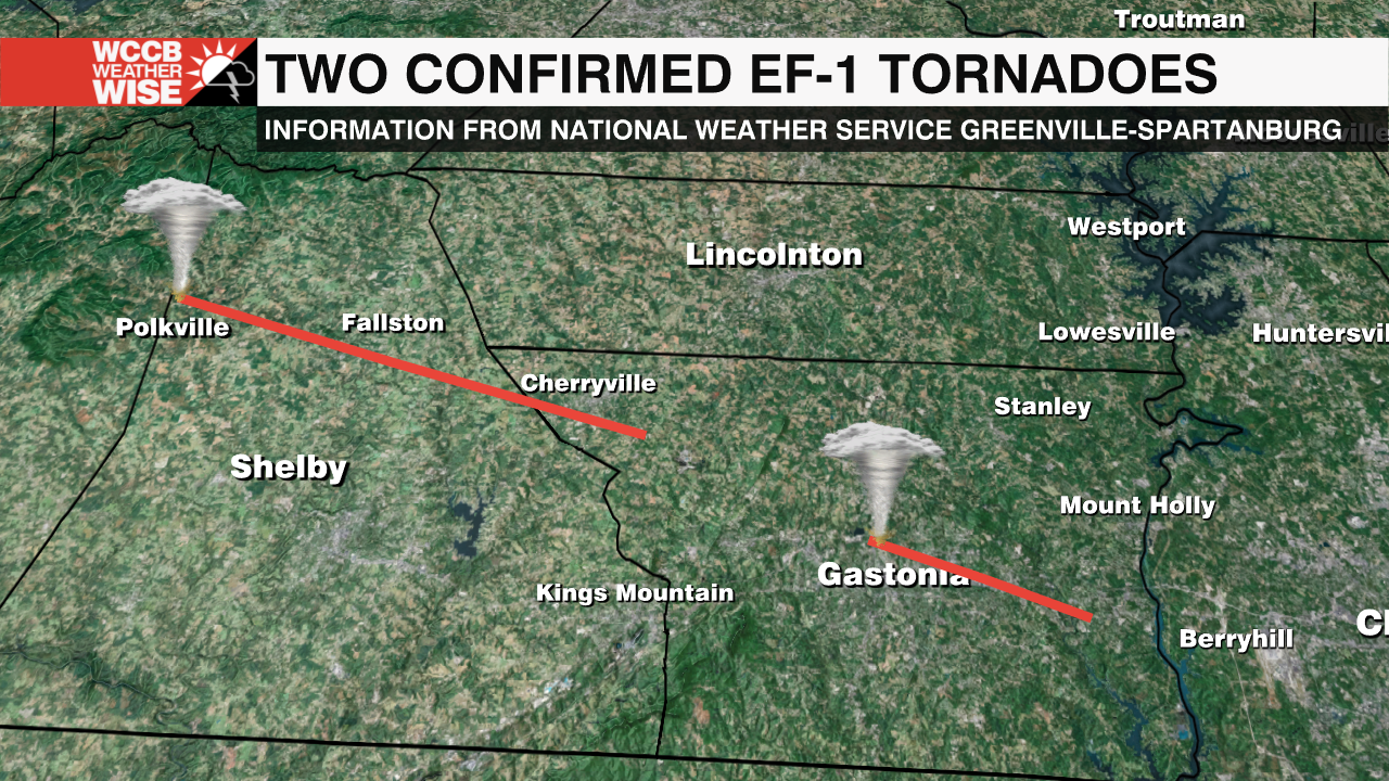 Two Tornadoes - WCCB Charlotte