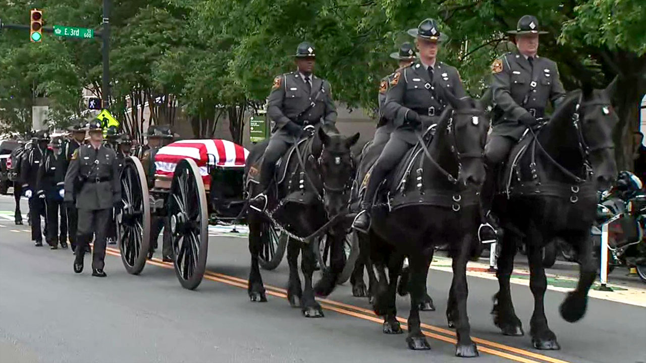 Procession For U.S. Marshal Task Force Member Officer Sam Poloche ...