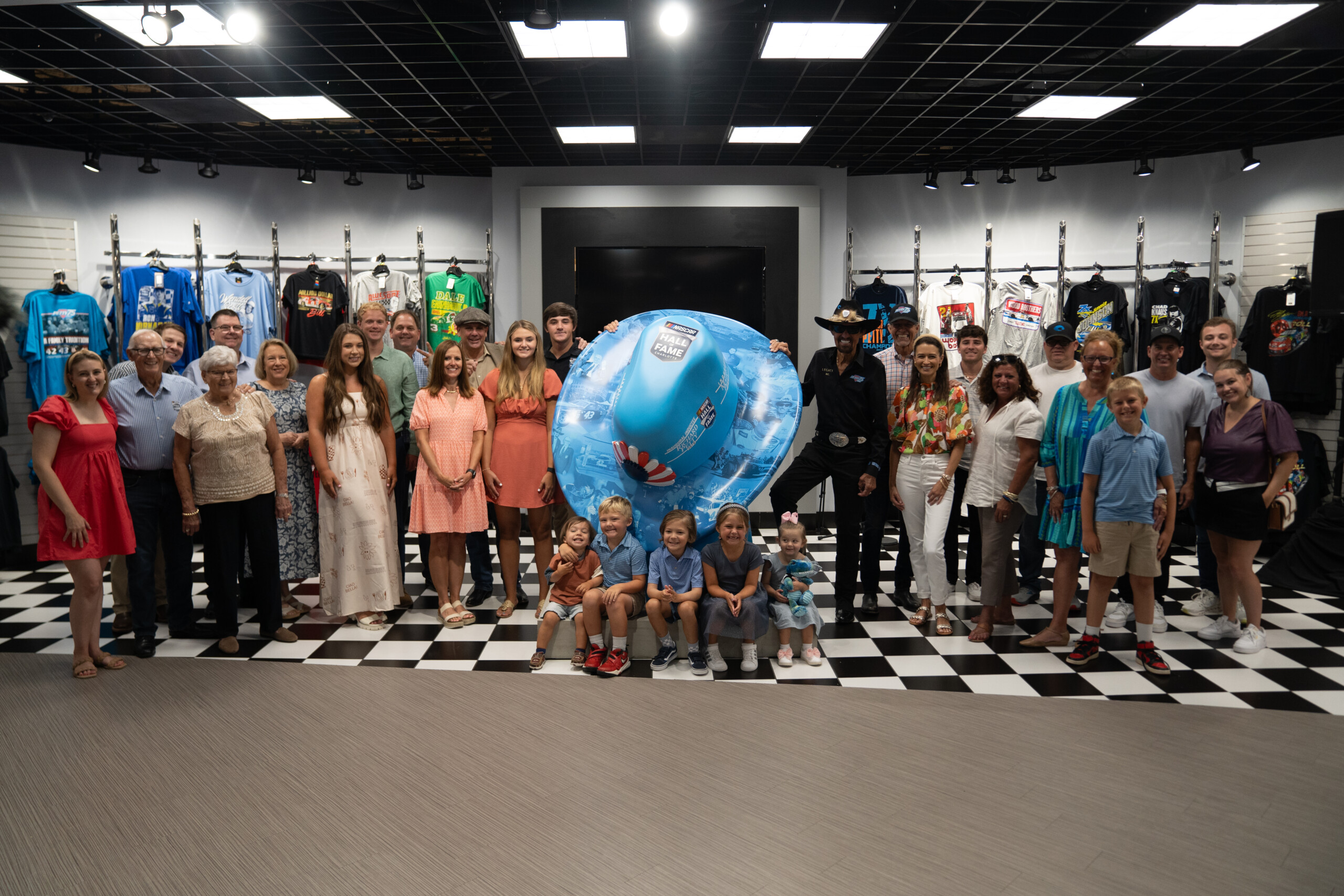 Petty Extended Family after The King's Hat Unveiling at NASCAR Hall of ...