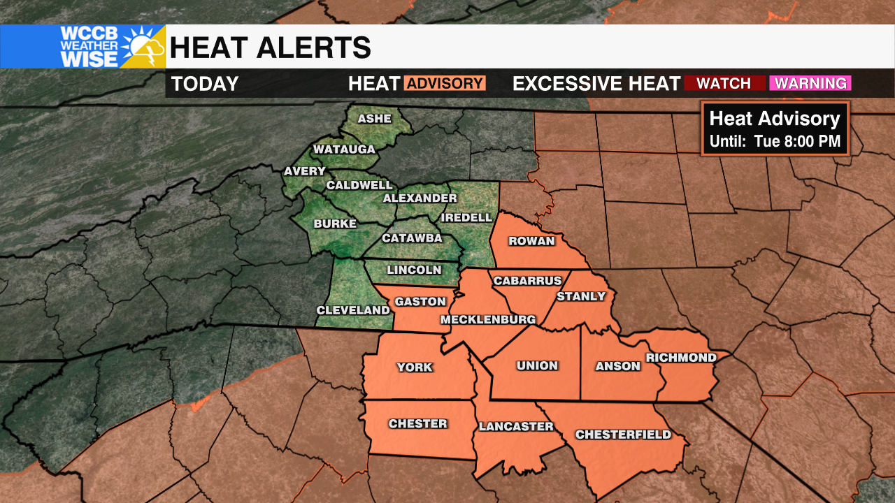 Heat Alerts 2023 - WCCB Charlotte