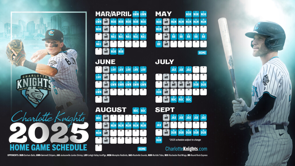 Charlotte Knights Release 2025 Home Game Schedule - WCCB Charlotte