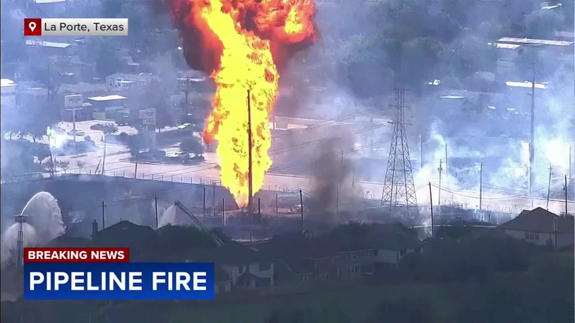 Texas pipeline explodes, catches fire in Houston suburb, forcing ...