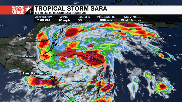Tropical Storm Sara producing catastrophic flooding for Central America ...