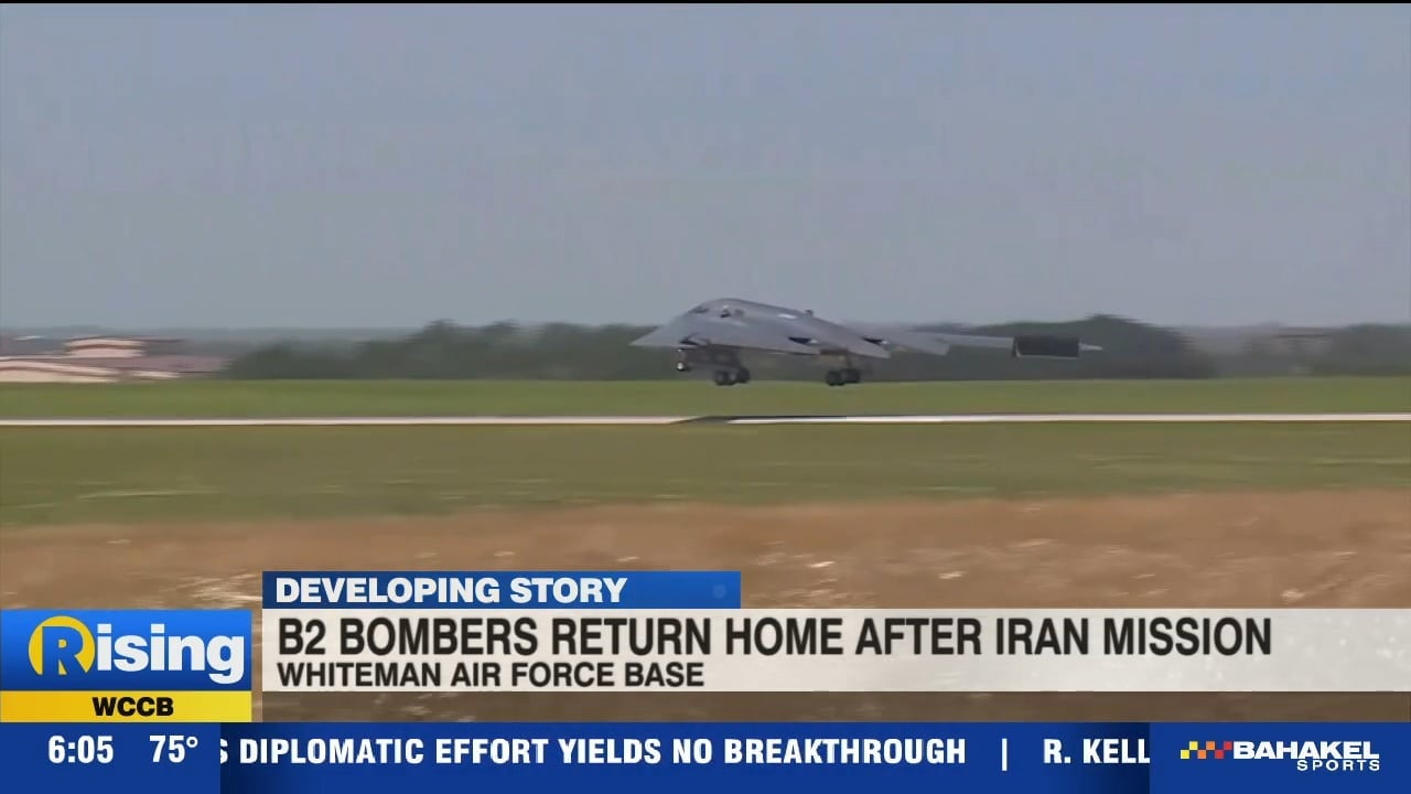 B2 Bombers return home after Iran mission - WCCB Charlotte's CW