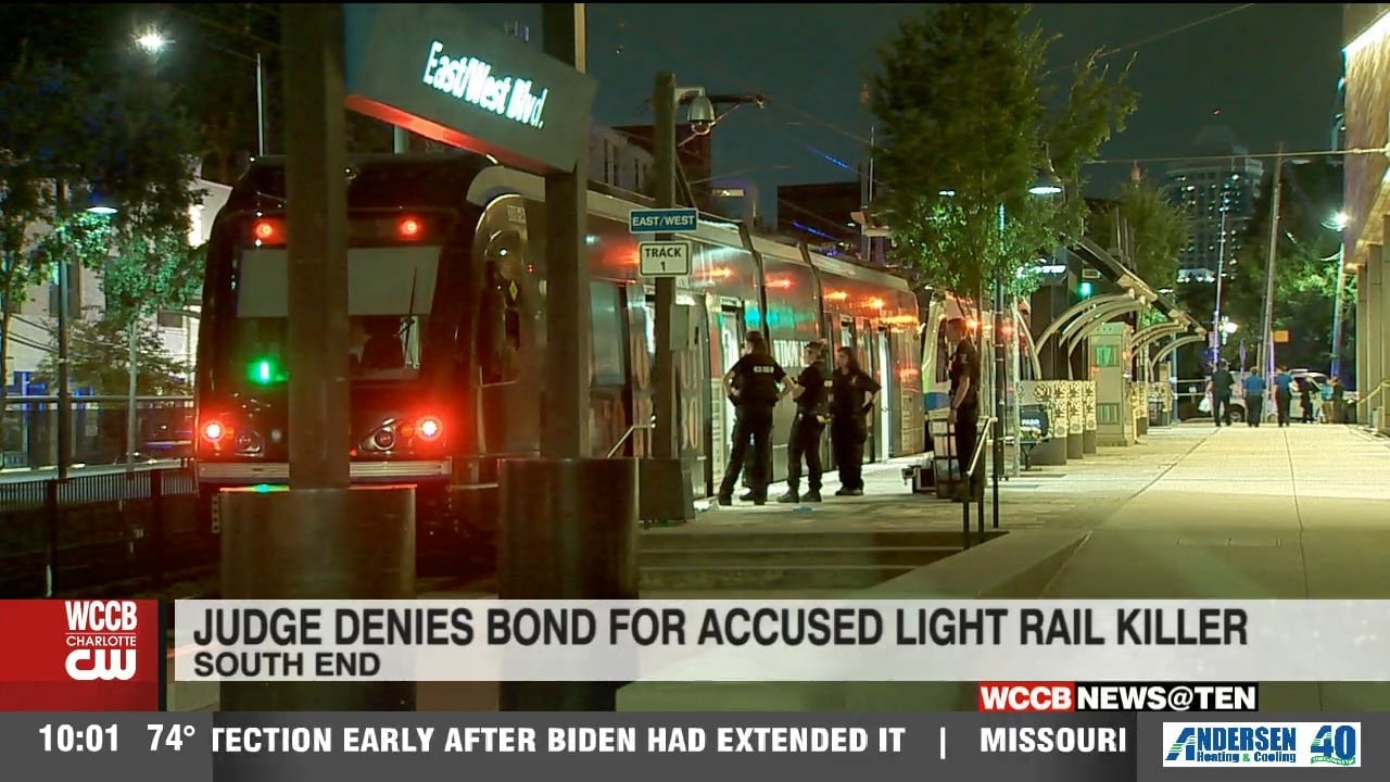 Judge denies bond for accused light rail killer - WCCB Charlotte