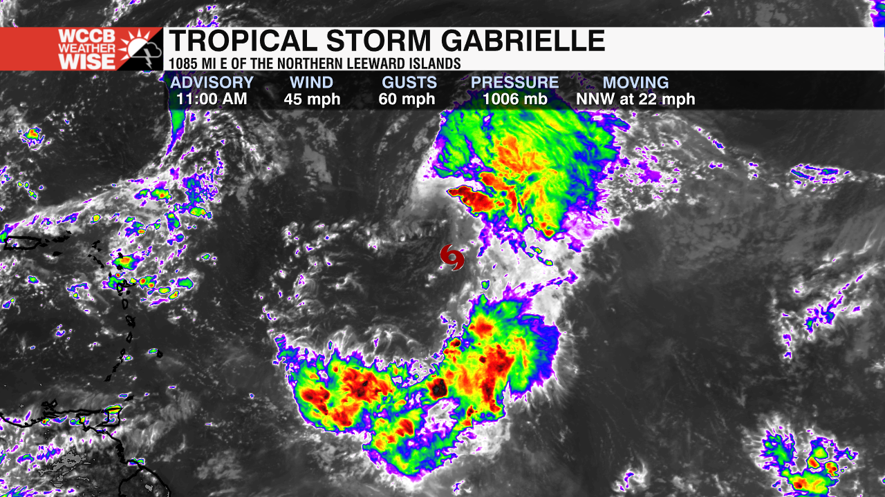 Tropical Storm Gabrielle forms, will likely become 2025's second ...