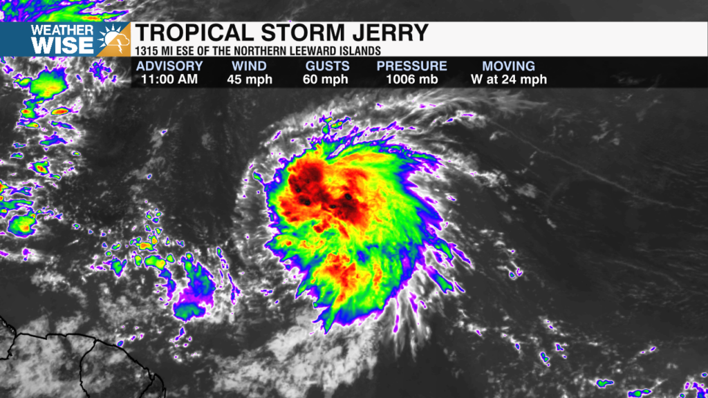 Tropical Storm Jerry forms in Atlantic - WCCB Charlotte