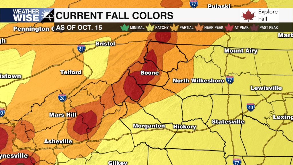 2Current Fall Colors Report KML - WCCB Charlotte