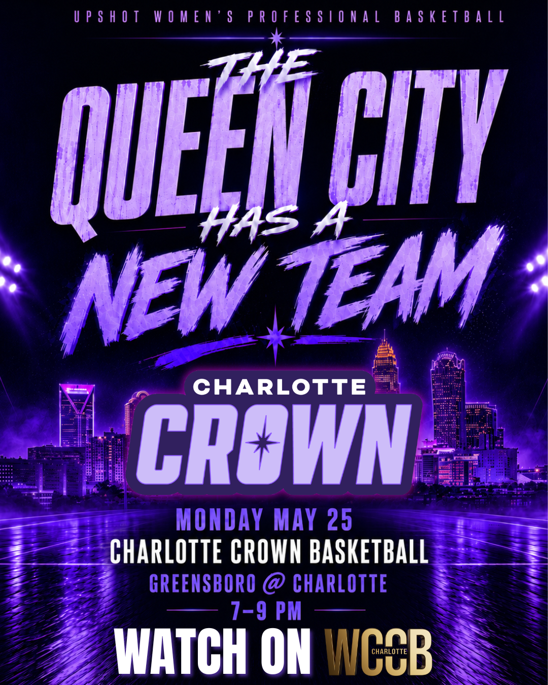 Monday night on WCCB: Charlotte Crown vs. Greensboro - WCCB Charlotte