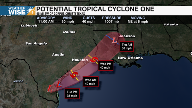 Potential Tropical Cyclone One will bring rain to parts of the ...