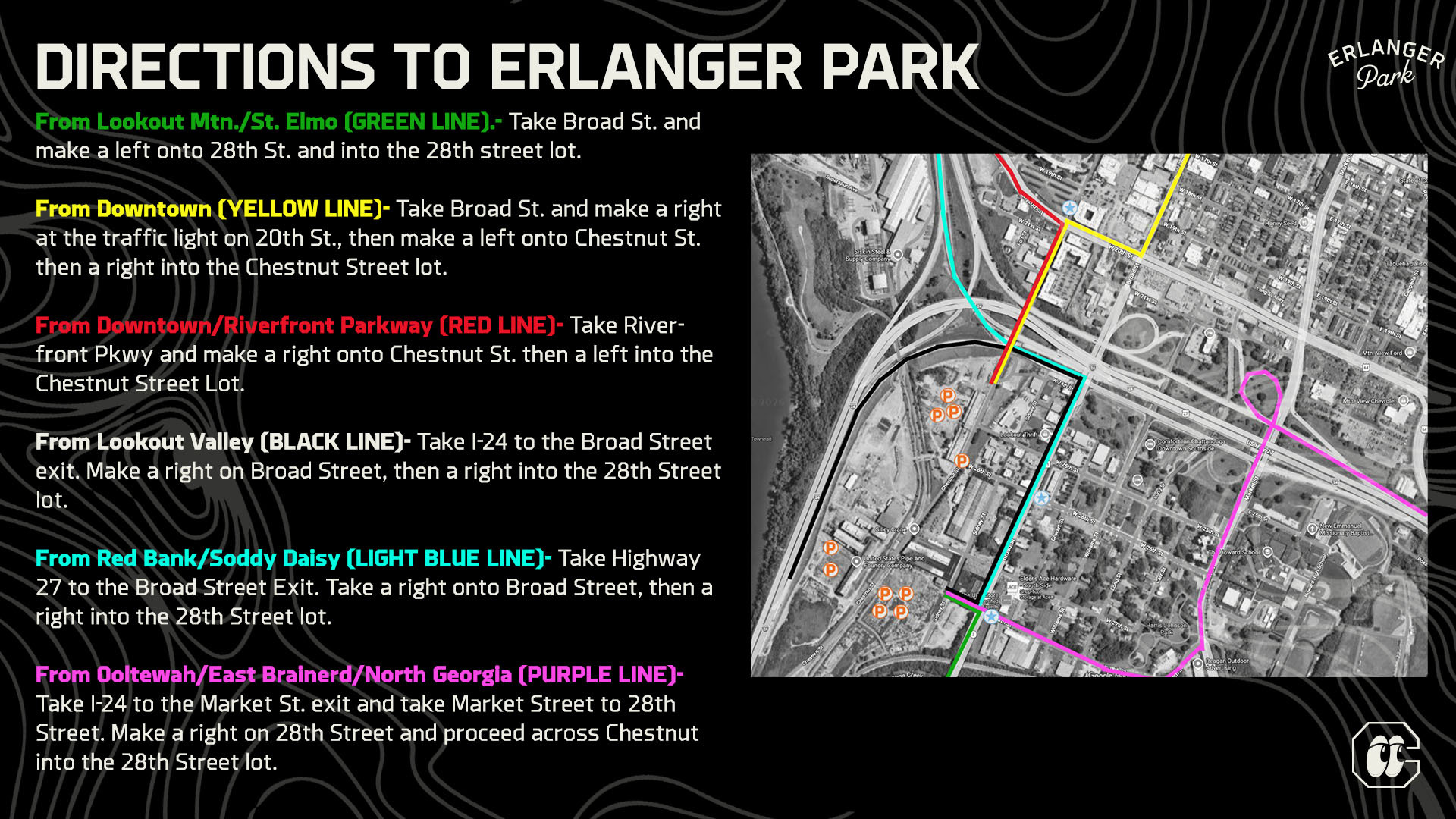 Where to park at Erlanger Park - WDEF