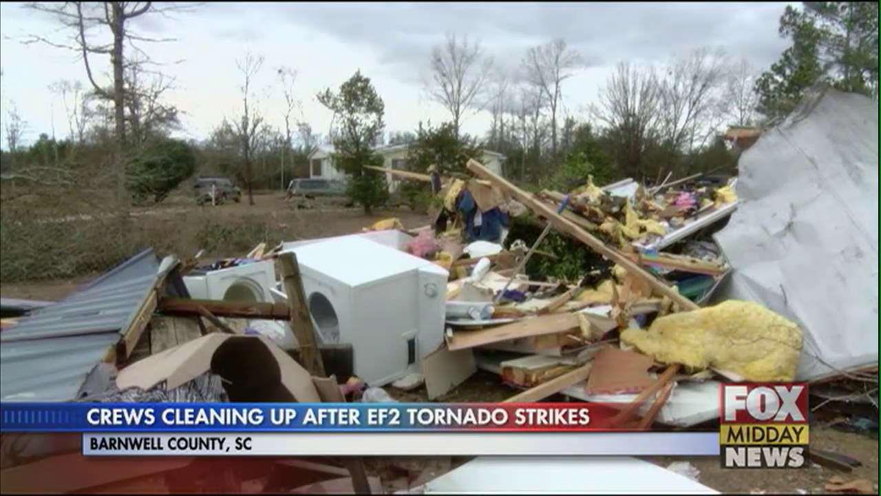 SC Crews Clean Up Damage By Tornadoes - WFXB