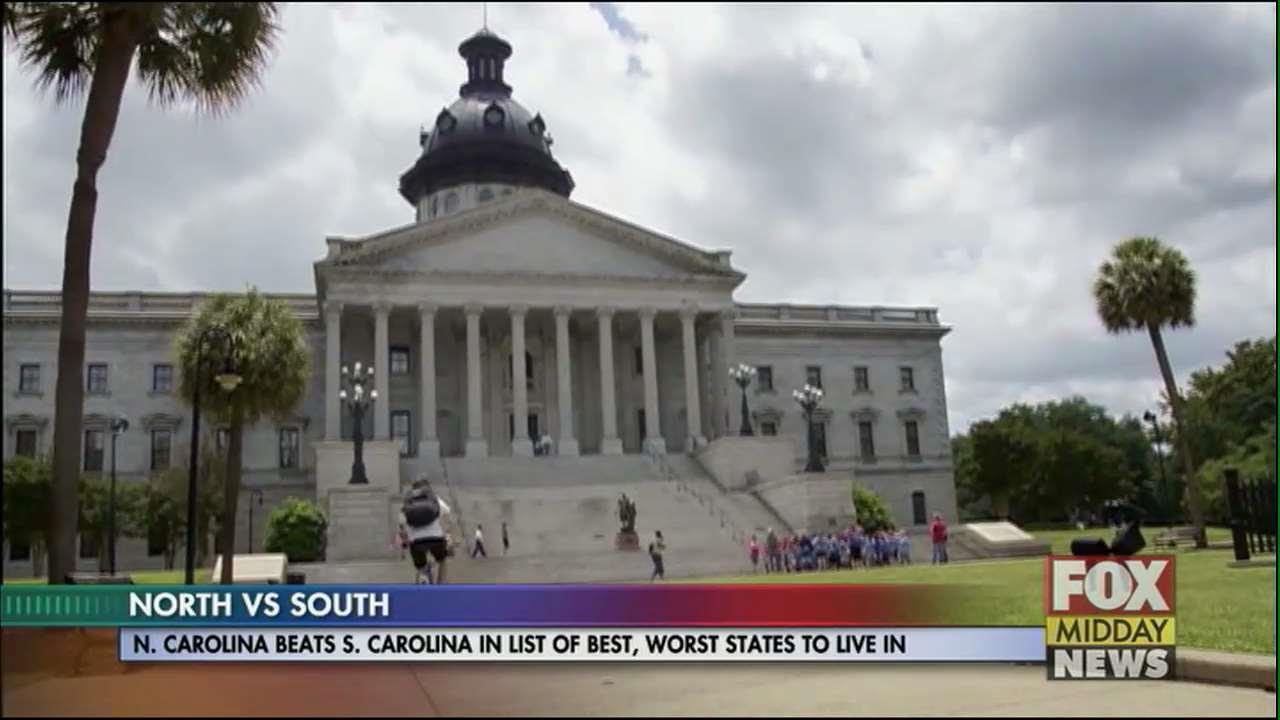 North Carolina beats South Carolina in 'best states' ranking - WFXB