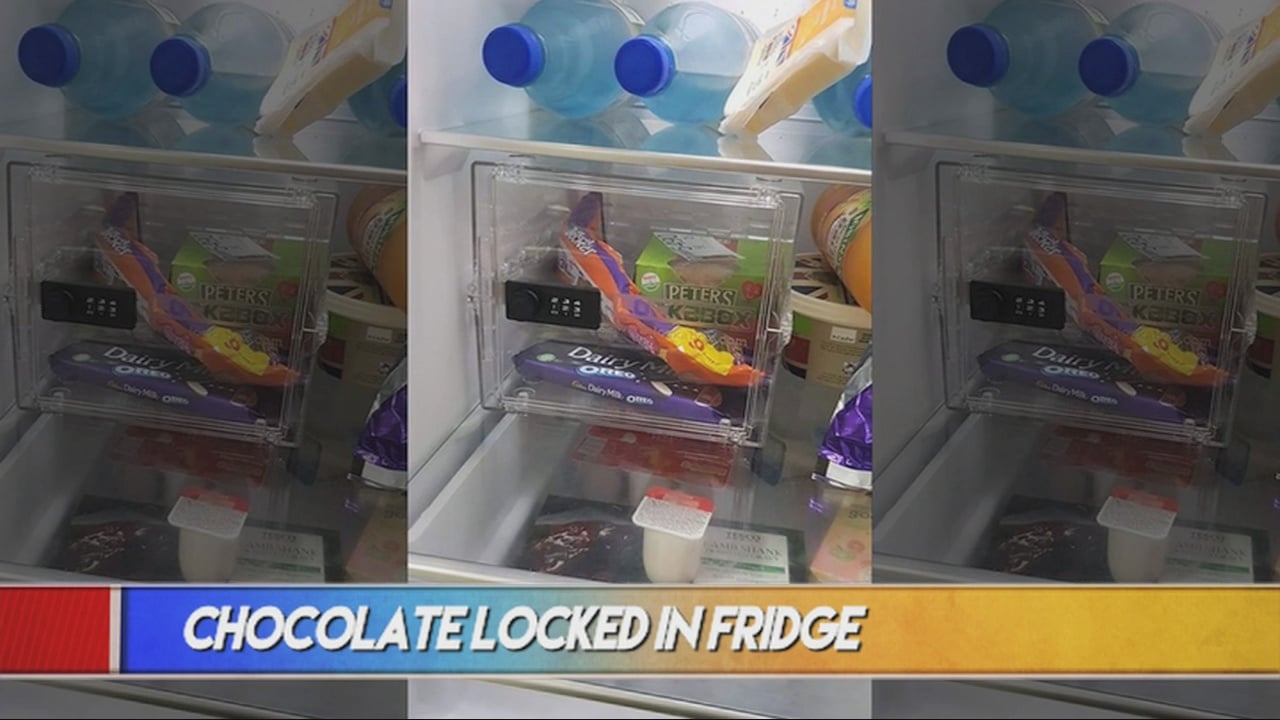 Chocolate Locked Inside Fridge - WFXB
