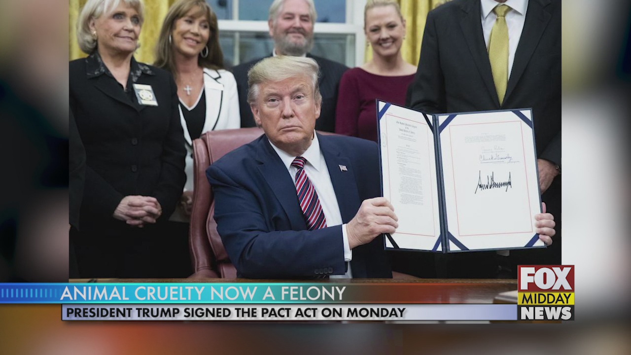 President Trump Signs Animal Cruelty Act Making It a Felony - WFXB