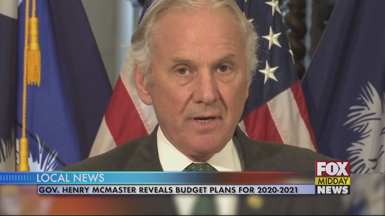 Governor McMaster Announces 2020-2021 Budget Plan - WFXB