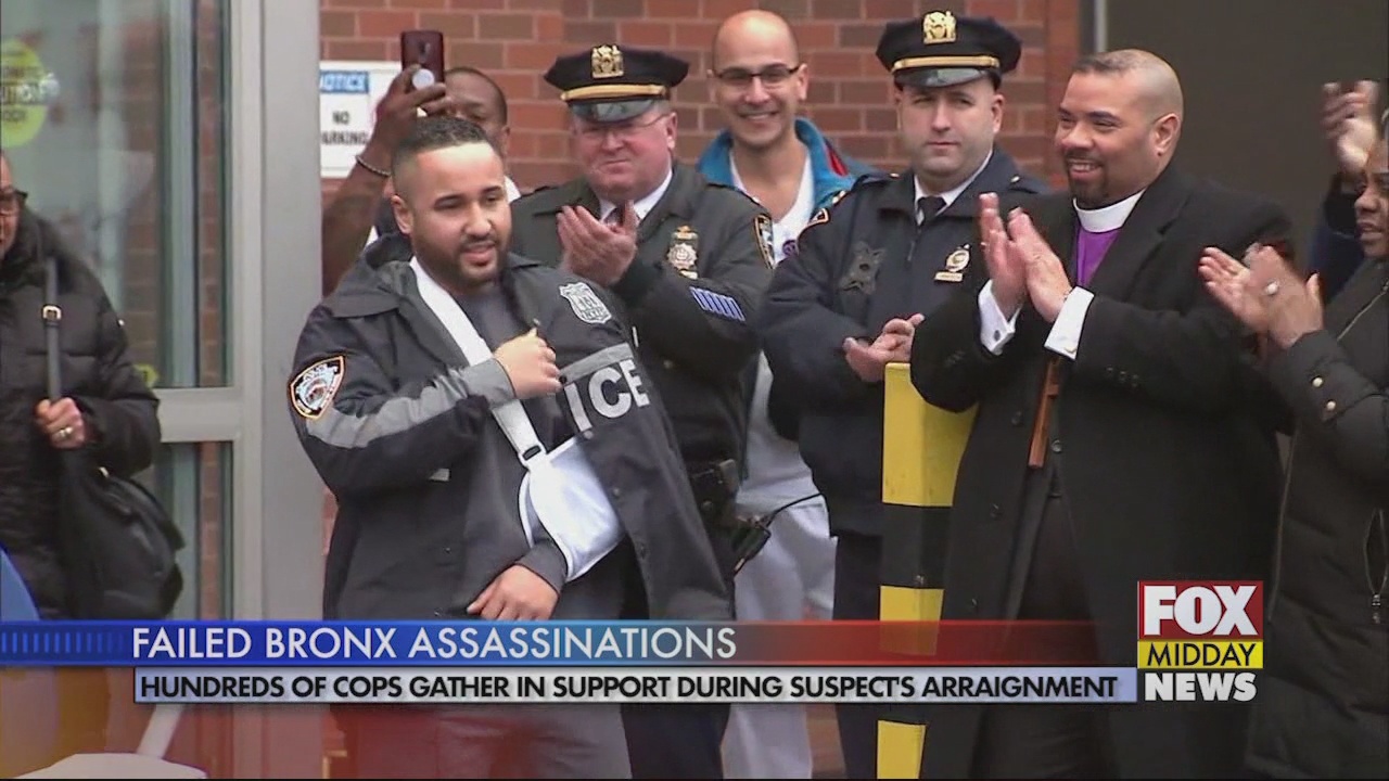 Hundreds of Officers Gather for Arraignment of Bronx Shooter - WFXB