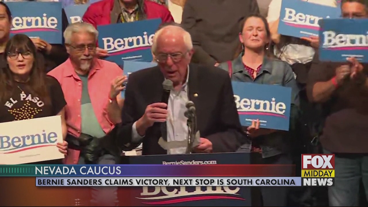 Senator Bernie Sanders Claims Victory in Nevada Caucus - WFXB