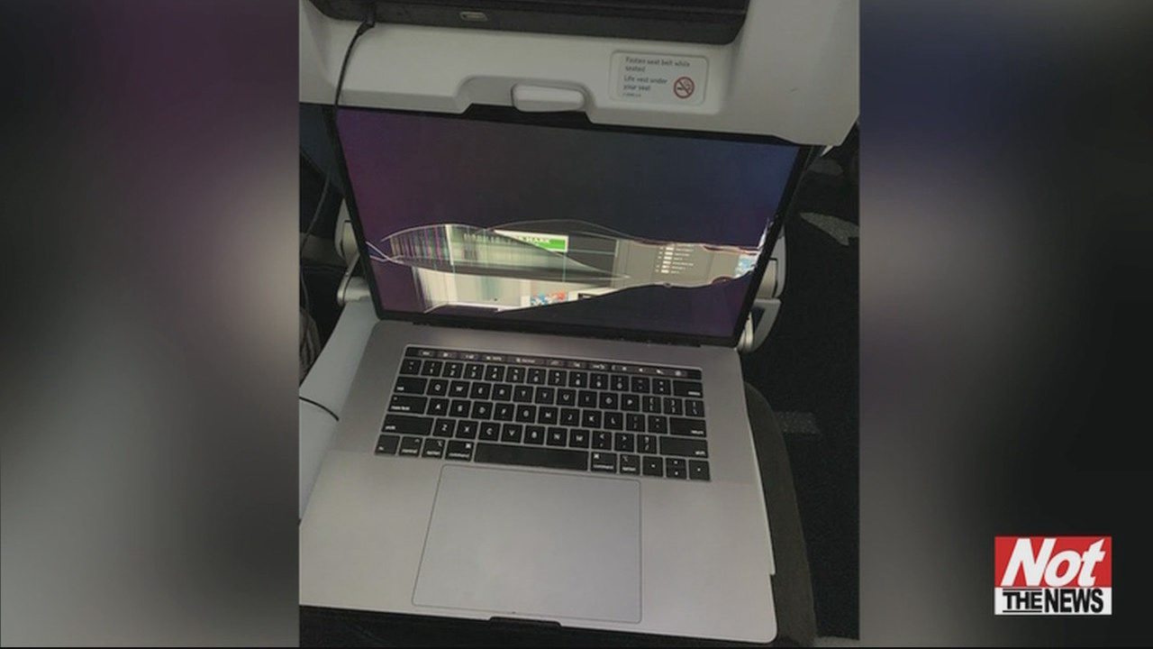 Destroyed Laptop - WFXB