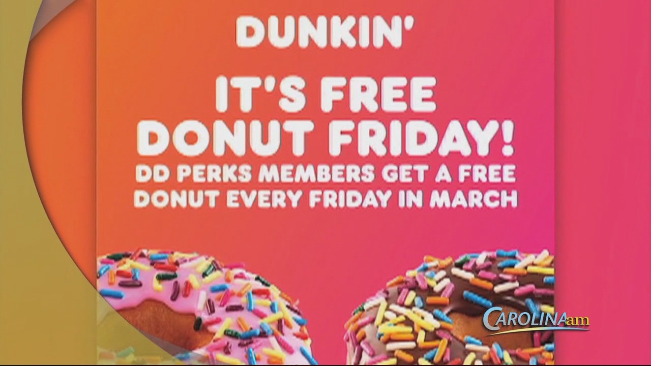 Get Free Donuts at Dunkin' on Fridays in March - WFXB