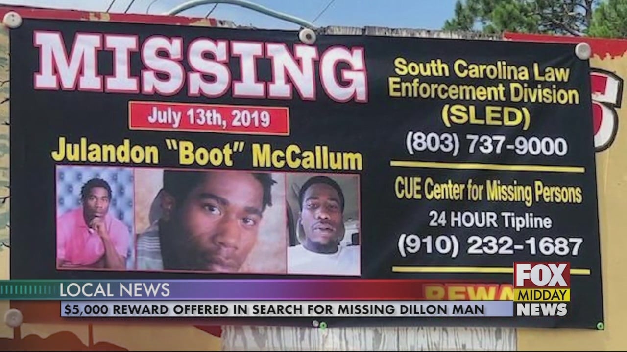 $5,000 Reward Offered for Information on Missing Dillon Man - WFXB