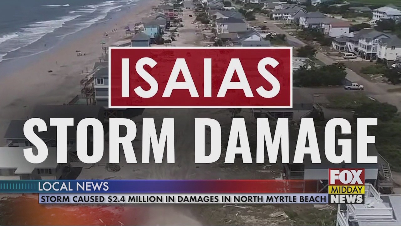 North Myrtle Beach Sustains Over $2.4 Million in Damages From Storm - WFXB