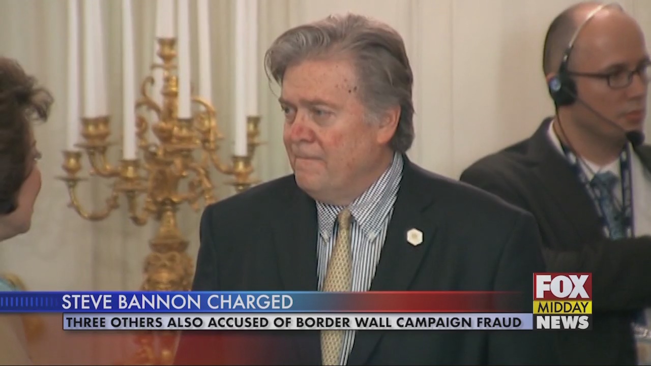 Steve Bannon Arrested, Charged for Border Wall Fundraising Campaign ...