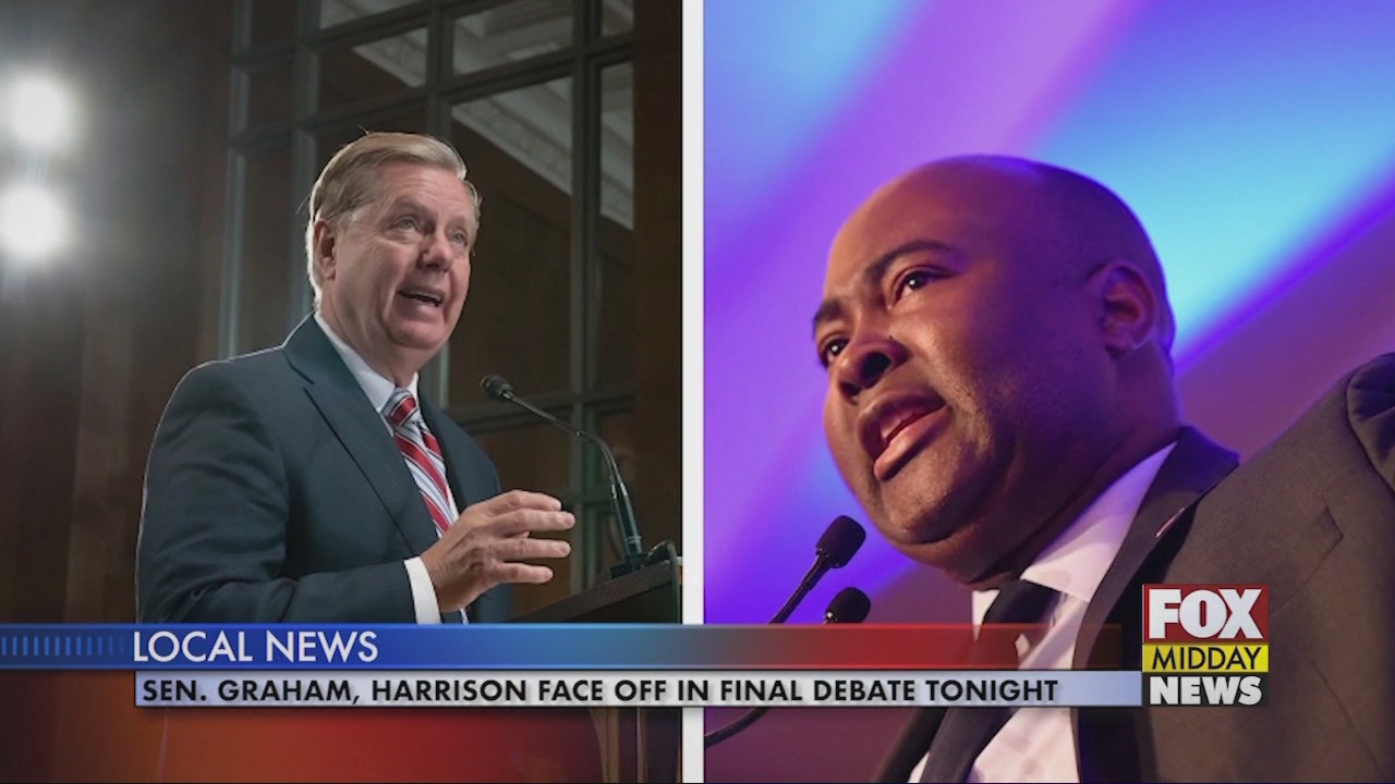 Sen. Graham, Harrison to Face Off in Final Debate Tonight - WFXB