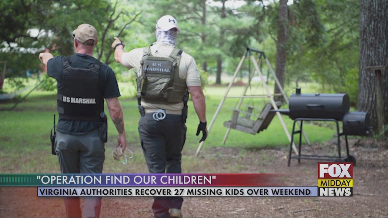 Authorities in Virginia Recover 27 Missing Children Over Weekend - WFXB