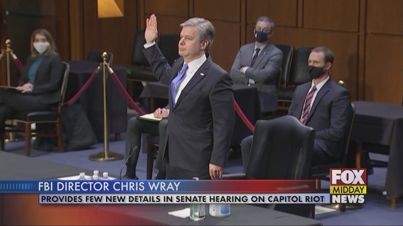 FBI Director's Testimony Sheds Little Light on Capitol Riot - WFXB
