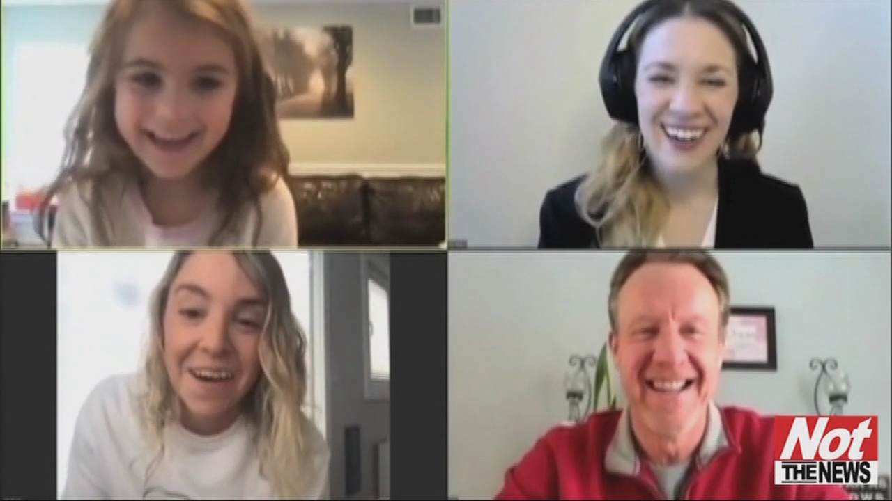 Little Girl Interrupts Her Dad's Zoom Meeting - WFXB