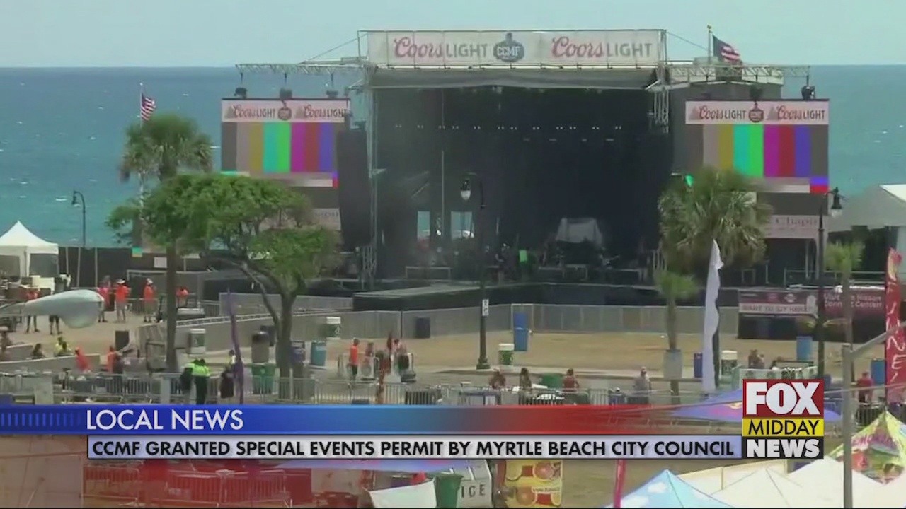 CCMF Granted Special Events Permit By The Myrtle Beach City Council - WFXB