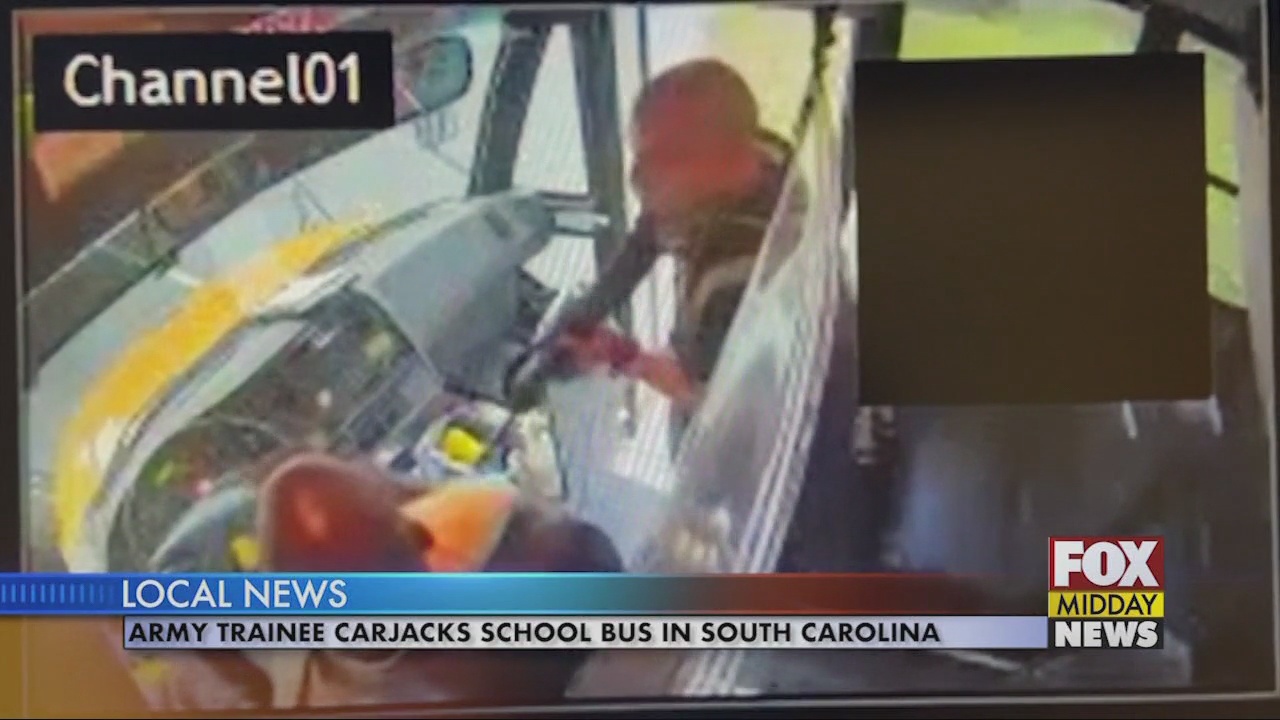 Soldier Arrested for School Bus Hijacking - WFXB