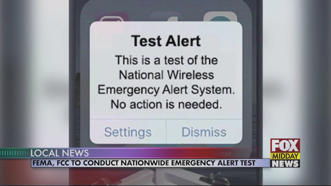 FEMA, FCC Conduct Nationwide Emergency Alert Test Today - WFXB FEMA, FCC Conduct Nationwide Emergency Alert Test Today - WFXB