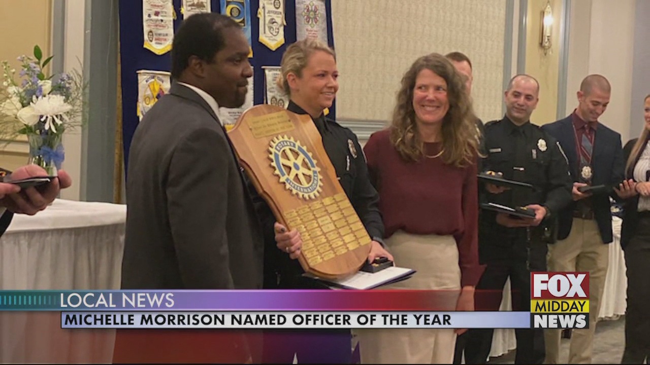 PFC Michelle Morrison Named Police Officer of the Year - WFXB