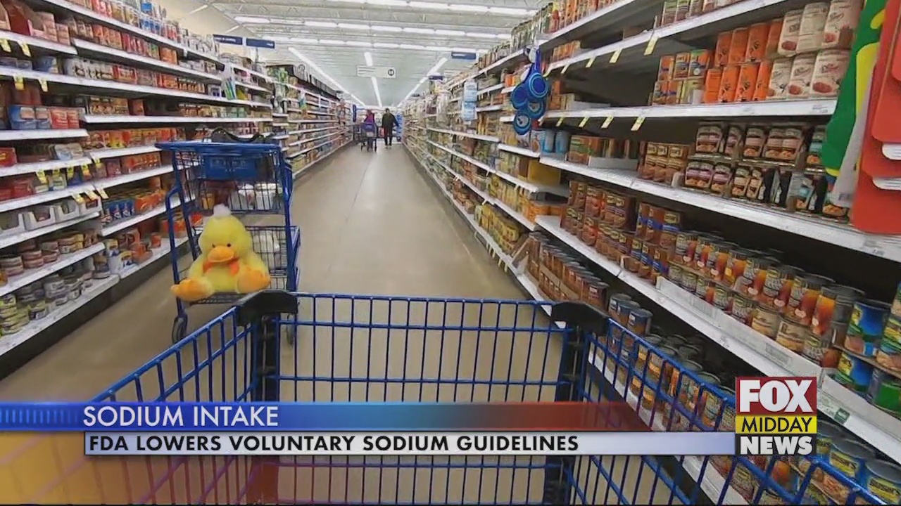 FDA Issues New Voluntary Sodium Guidelines - WFXB
