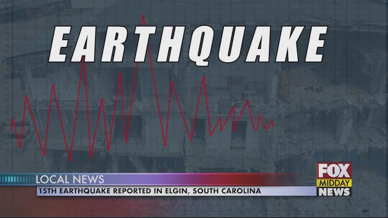 15th Earthquake Reported in Elgin, South Carolina - WFXB