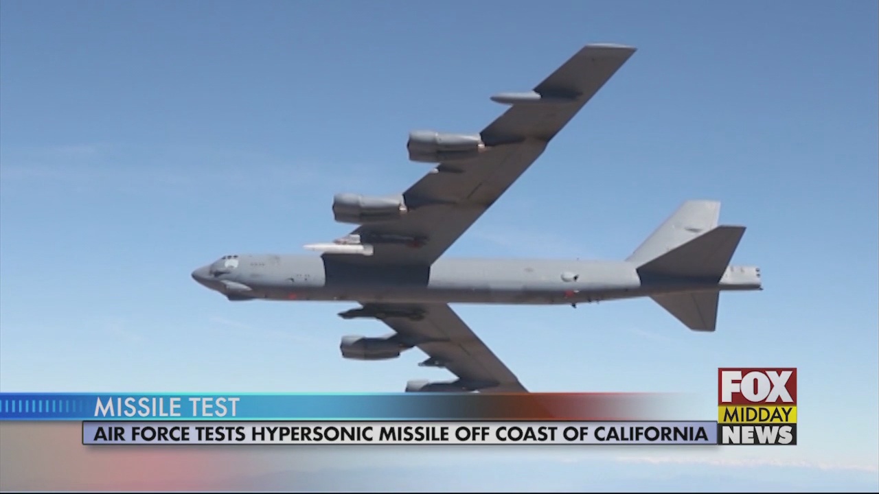 U.S. Air Force Tests Hypersonic Missile Off Coast of California - WFXB