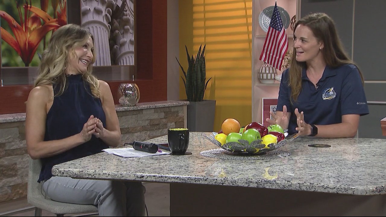 Myrtle Beach Pelicans GM Gives Audra Advice on Tonight's 1st Pitch! - WFXB